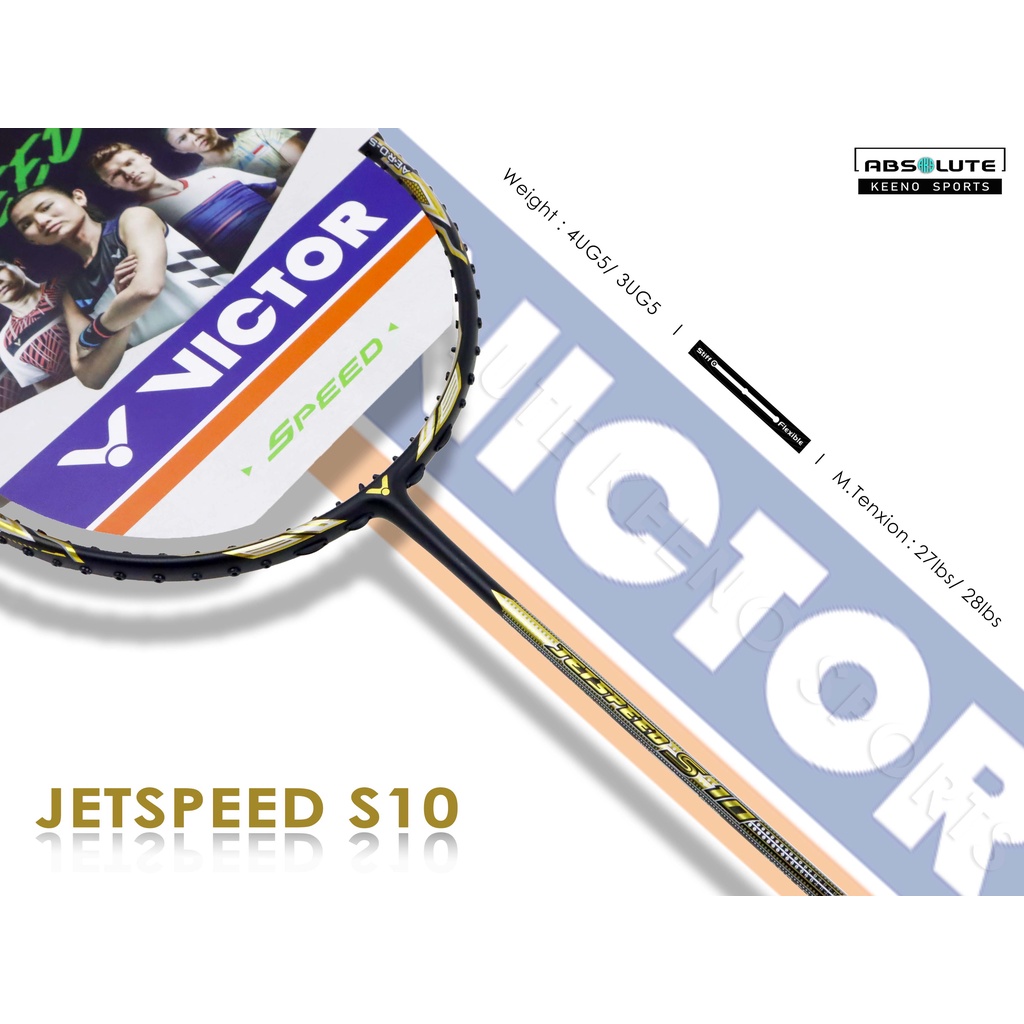 VICTOR JETSPEED S10 Badminton Racket | Shopee Malaysia