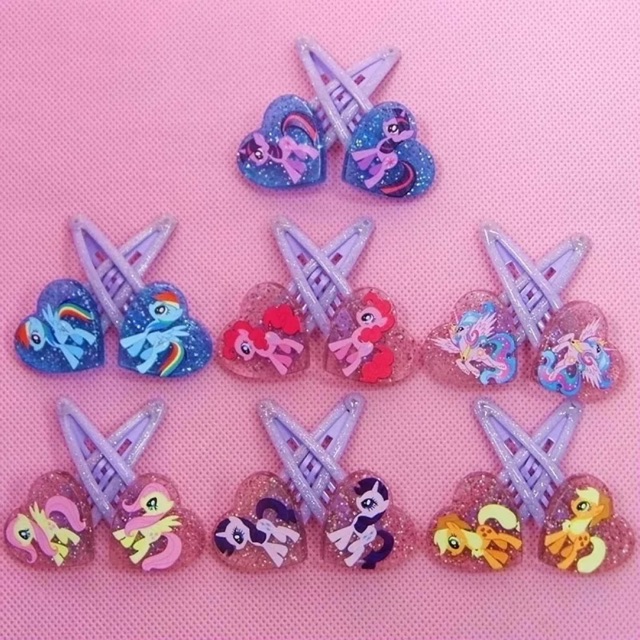 My little pony hair clip 1pair (READY STOCK) | Shopee Malaysia