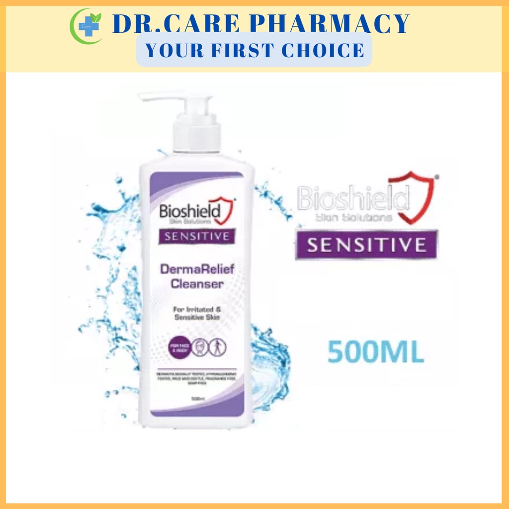 Bioshield Skin Solution Sensitive DermaRelief Cleanser 500ml | Shopee ...