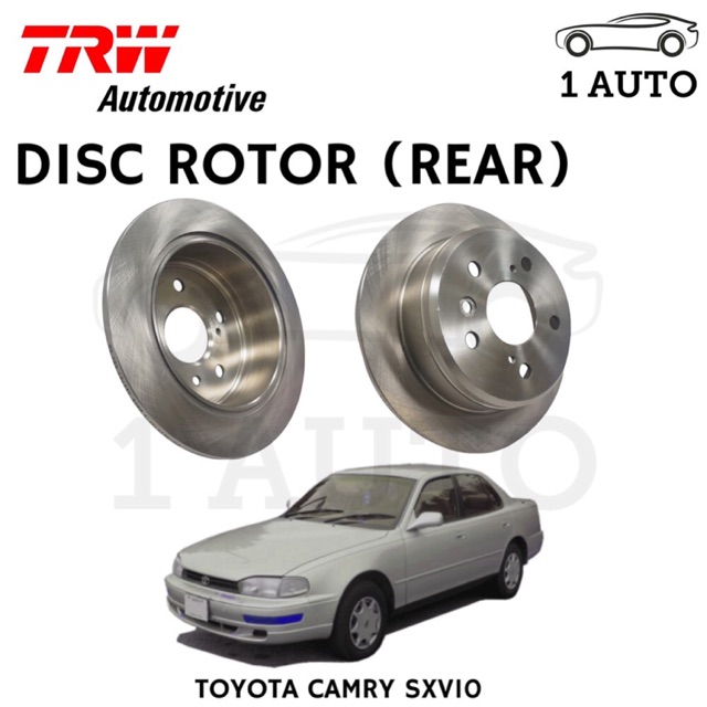 TRW REAR BRAKE DISC ROTOR for TOYOTA CAMRY SXV10 SXV20 (1 PAIR = 2 PCS ...