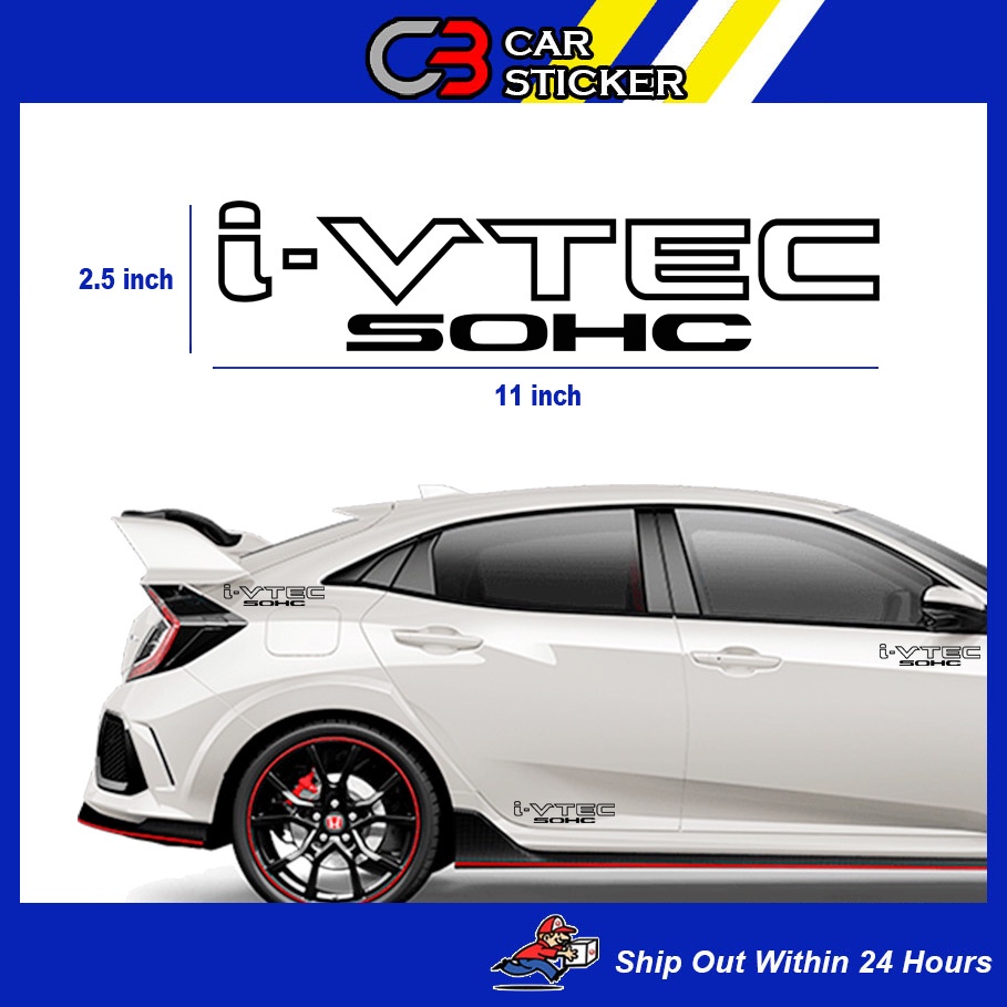 I VTEC SOHC CAR STICKER / CS305 | Shopee Malaysia