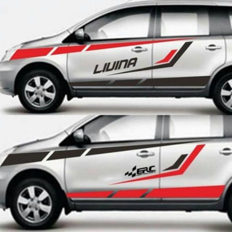 Grand LIVINA car cutting sticker, the latest ertiga innova calya car ...