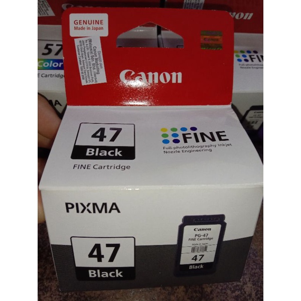 (Used/Empty/Kosong) Canon genuine with box ink cartridge Black PG-47 ...