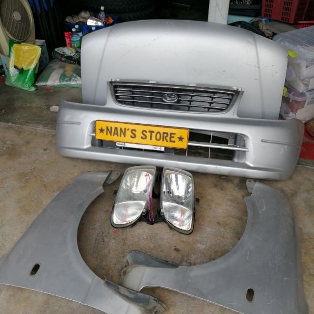Daihatsu mira l7 licca chrome front body kit for perodua kelisa ...