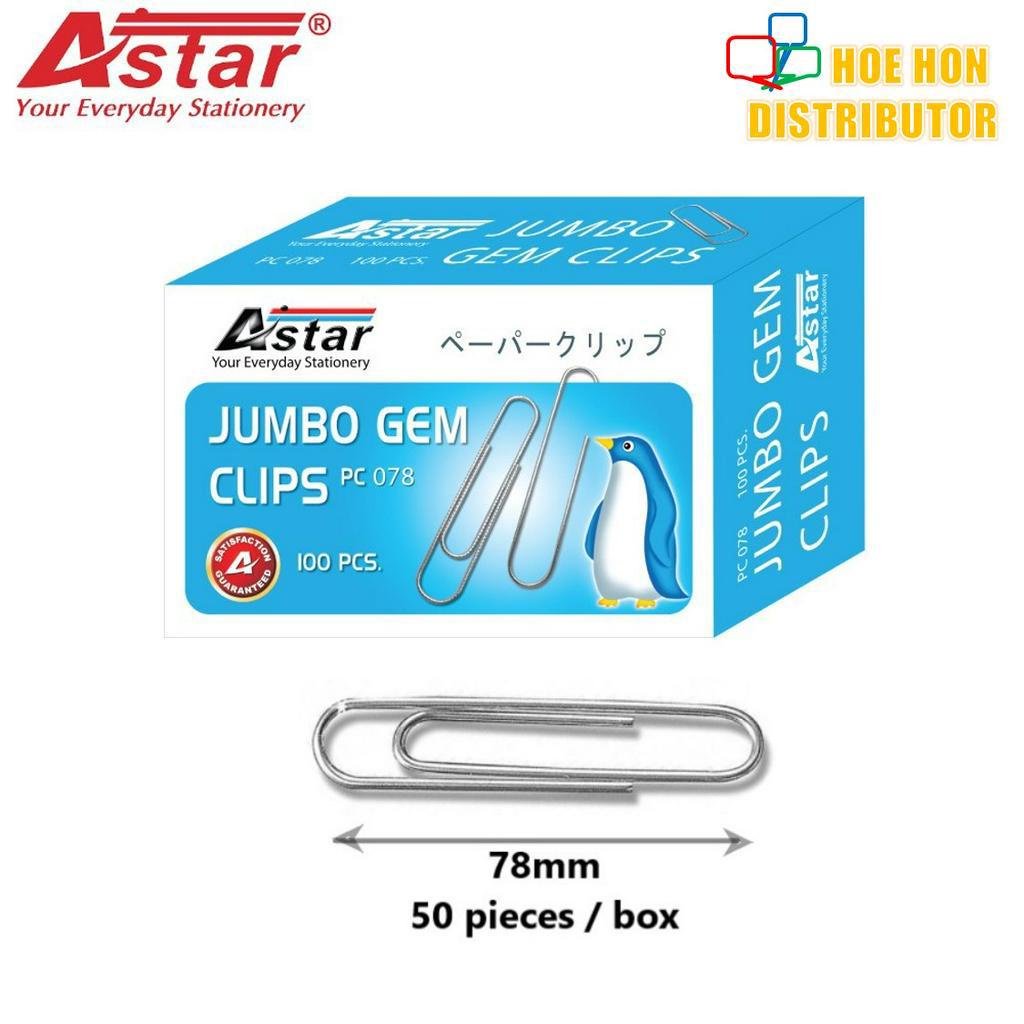 Astar Penguin Jumbo Giant Big Large Paper Clip / Klip kertas / 回形针 78mm ...