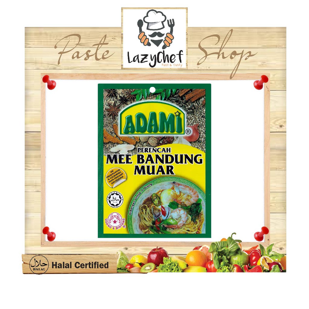 ADAMI Muar Mee Bandung Paste 200gm /Perencah Mee Bandung Muar Adami ...