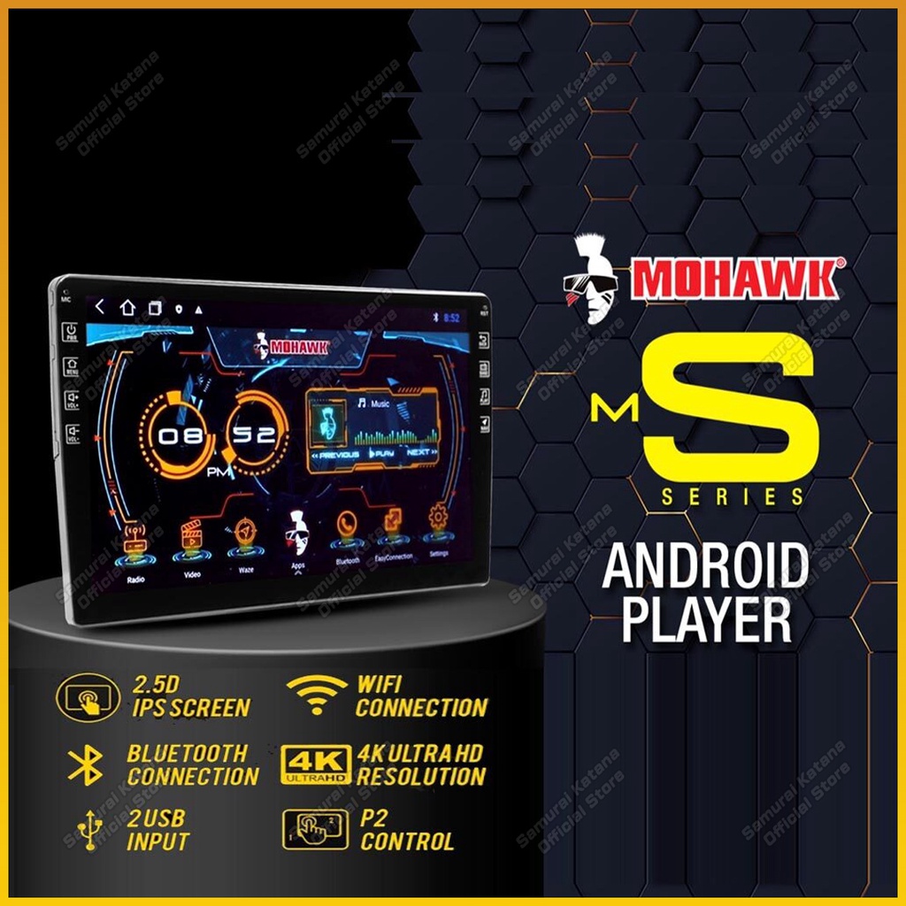 PROMO 🎁 FREE CASING MOHAWK MS Series Car Android Player QLED 1+16 2+32 ...
