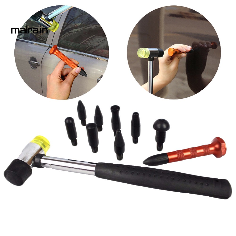 Mal Car Vehicle Body PDR Paintless Hail Dent Repair Hammer Pen Removal ...