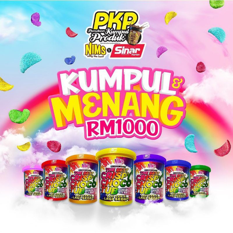 NEW!! NIMS RAINBOW SERIES & CRISPY CHOCOTUB | Shopee Malaysia