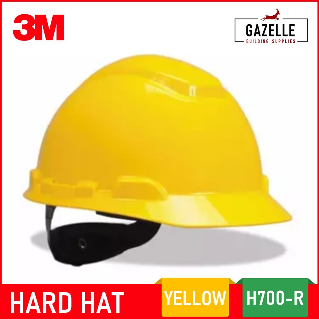 3M H-700 Hard Hat Vented and Non-Vented ( Yellow / White ) | Shopee Malaysia
