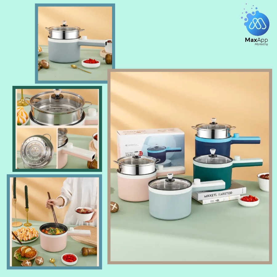 Multifunctional 1.6L Small Electric Cooker Steamer with Stainless Steel ...