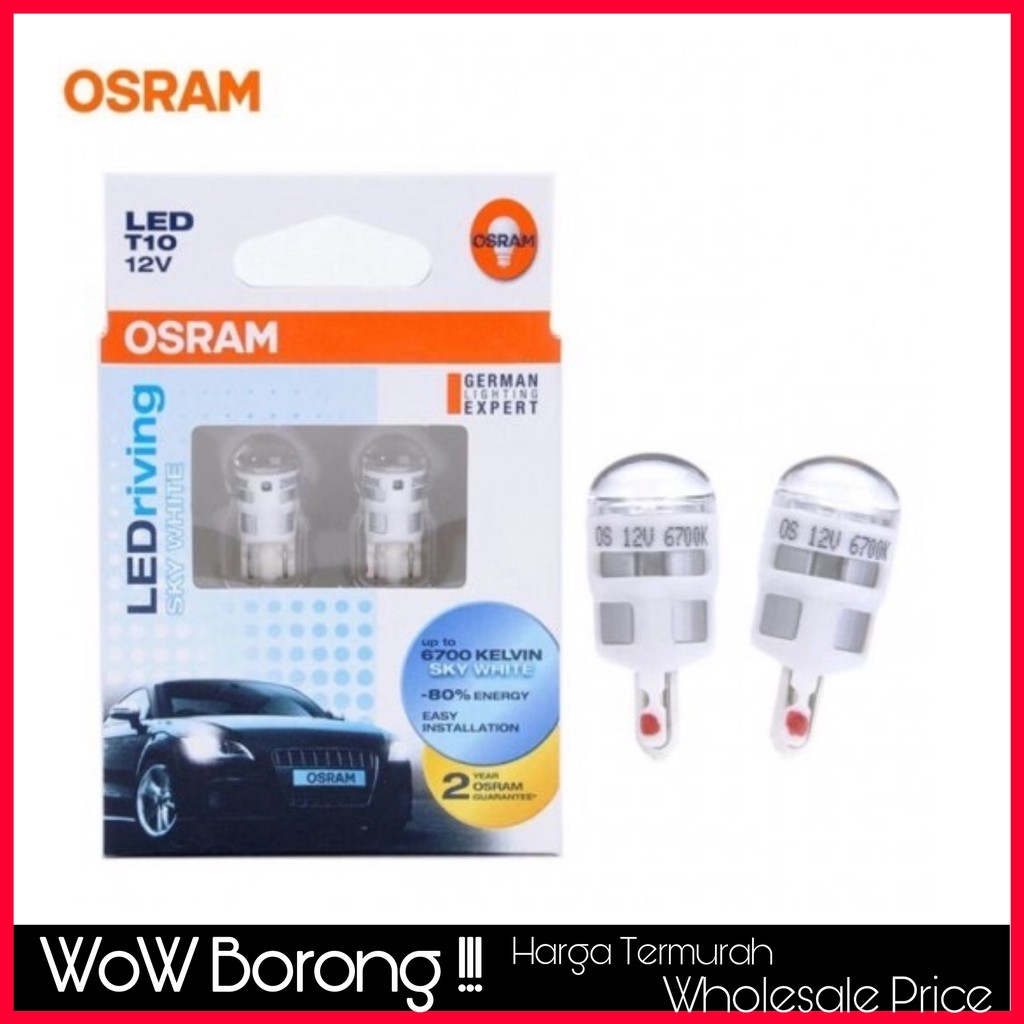 Osram LED T10 12V 6700K SKY WHITE(1Set 2pcs) Myvi, Axia, Alza, Viva ...