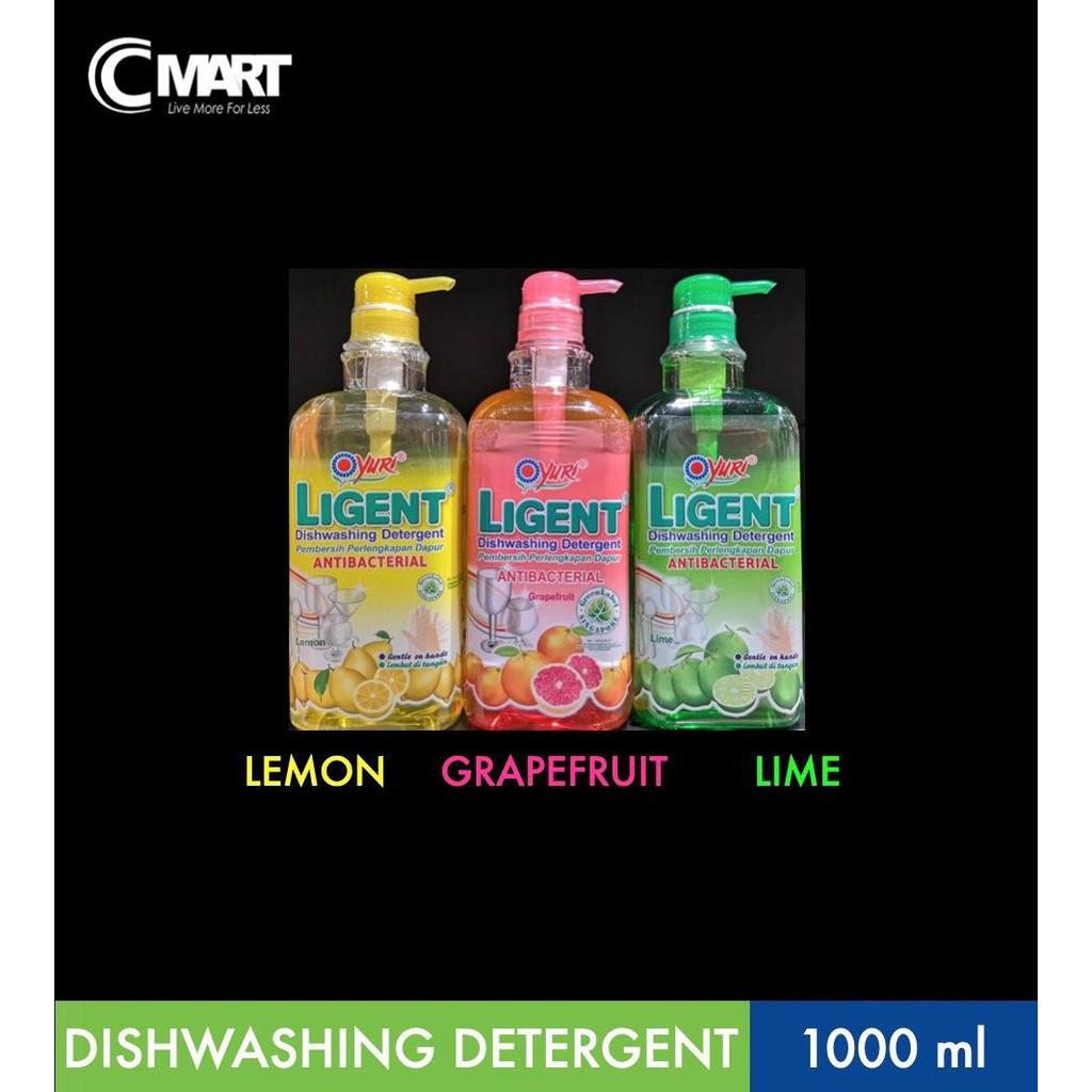 Yuri Dishwashing Detergent Antibacterial Bottle 1Litre | Shopee Malaysia