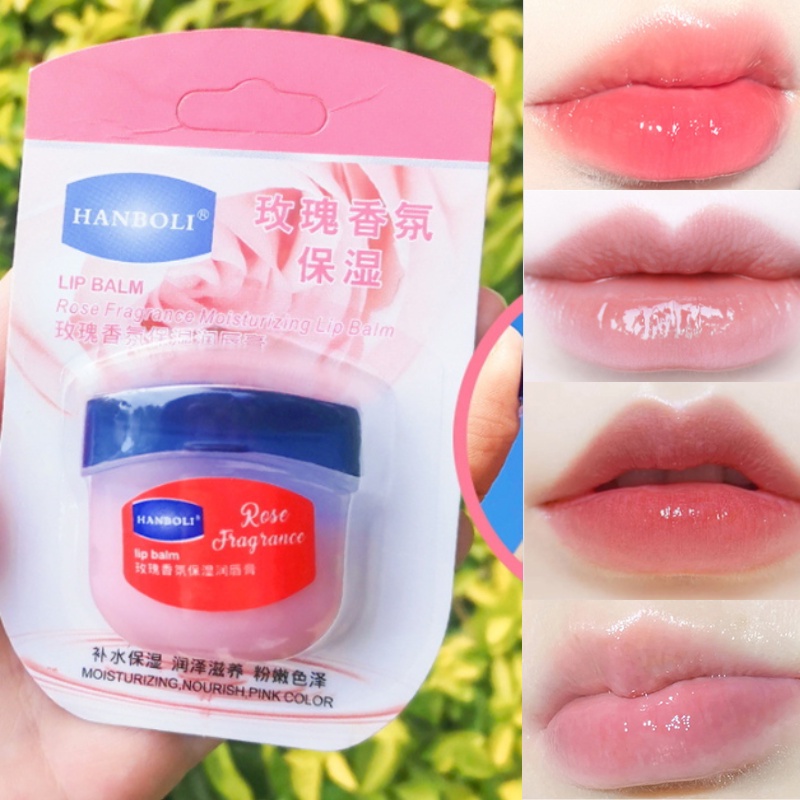 Hanboli Vaseline Lip Balm 4 PCS/Set Box Moisturizing Lip Mask to ...