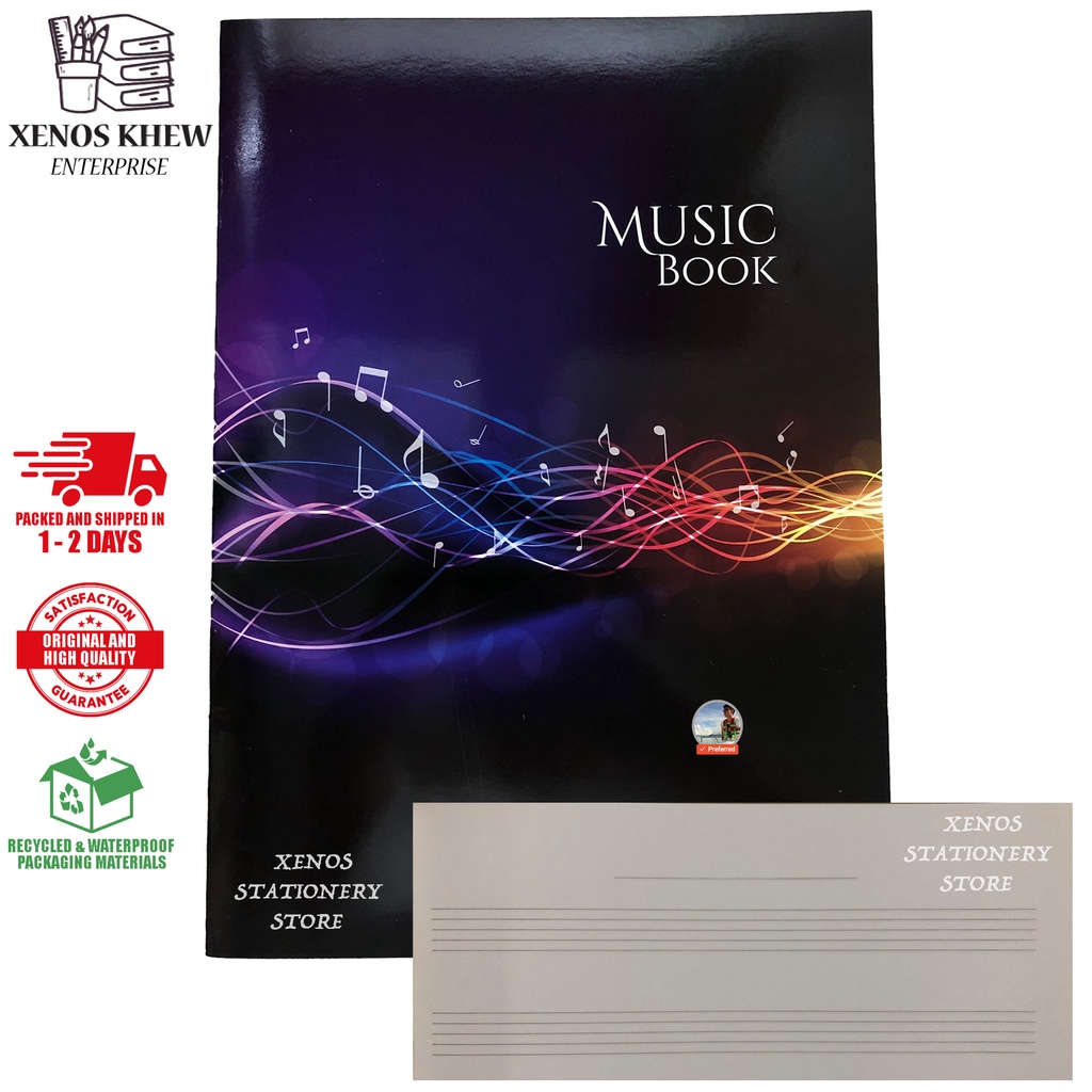 A4 MUSIC BOOK / BUKU MUZIK 40PAGES [70 GSM] (READY STOCK) | Shopee Malaysia