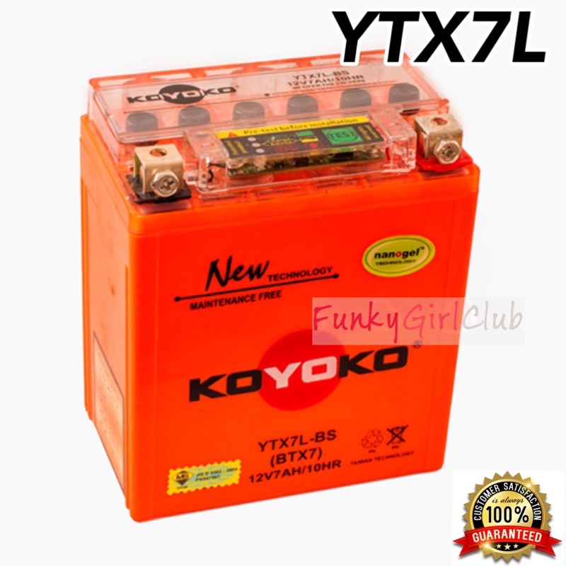 YTX7L KOYOKO GEL BATTERY BENELLI RFS150I KLX150 R25 ZZR250 KLX 150 RFS ...