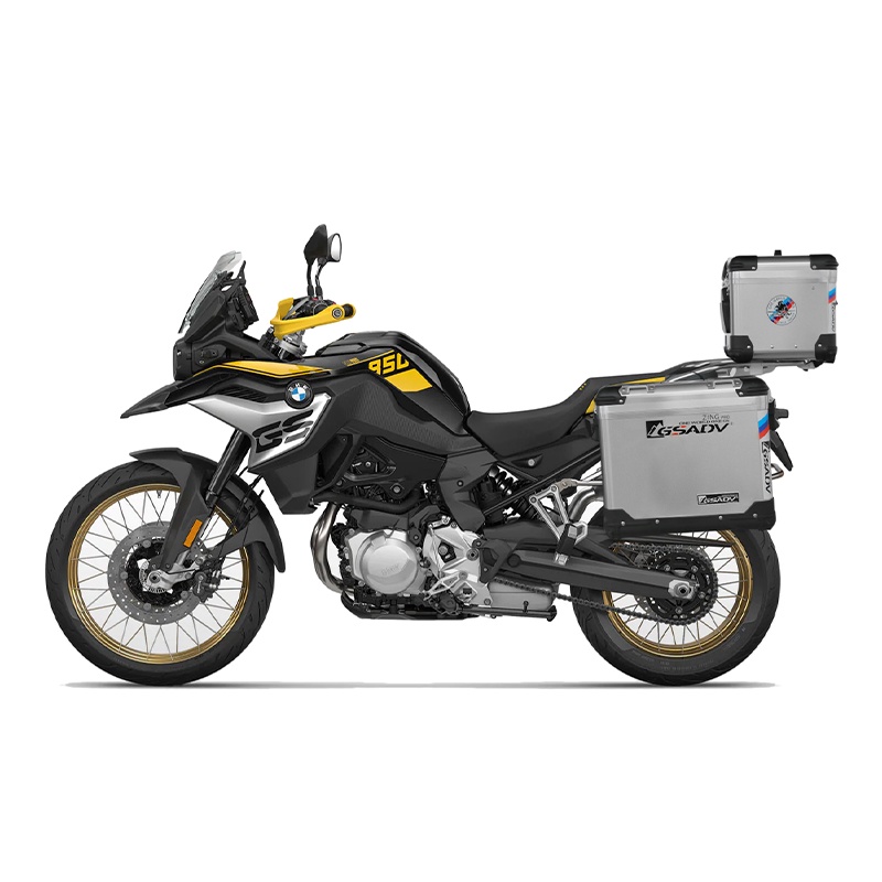 GSADV BMW F850GS Motorcycle Top Box Aluminium & Side Box Aluminium With ...