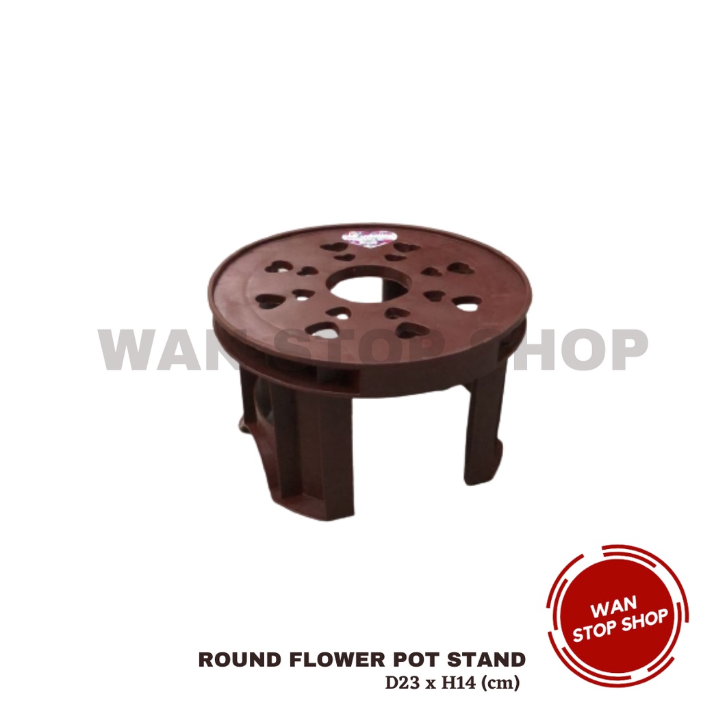 Indoor & Outdoor Plastic Plant Stand Flowerpot Stand Round Plant Pot ...