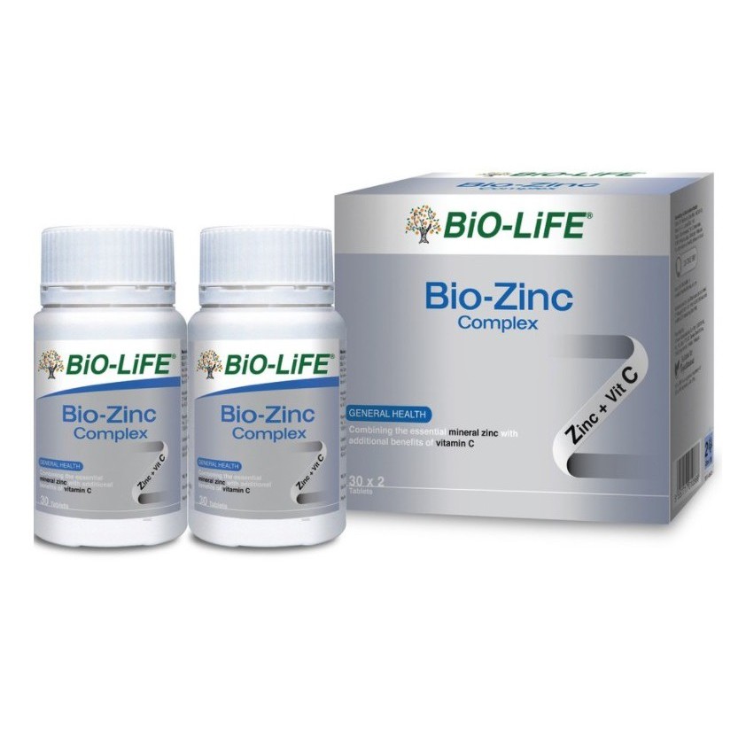 BIO-LIFE Bio-Zinc Complex (30's x 2) OR (100's x 2) (EXP: AUG 2022 ...