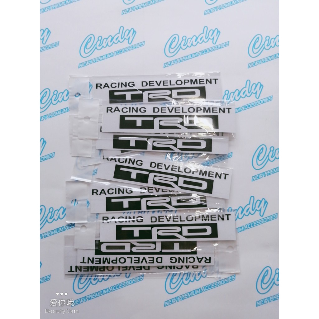 toyota trd car sticker 16cm x 3cm | Shopee Malaysia