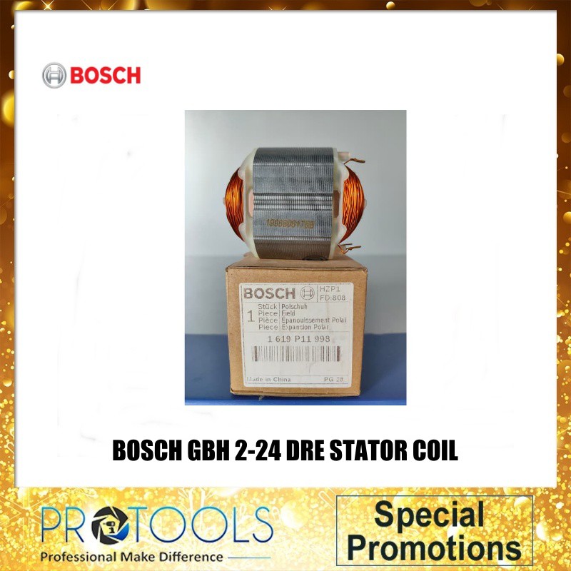 BOSCH GBH 2-24 DRE STATOR COIL oringinal - 1619P12748 | Shopee Malaysia