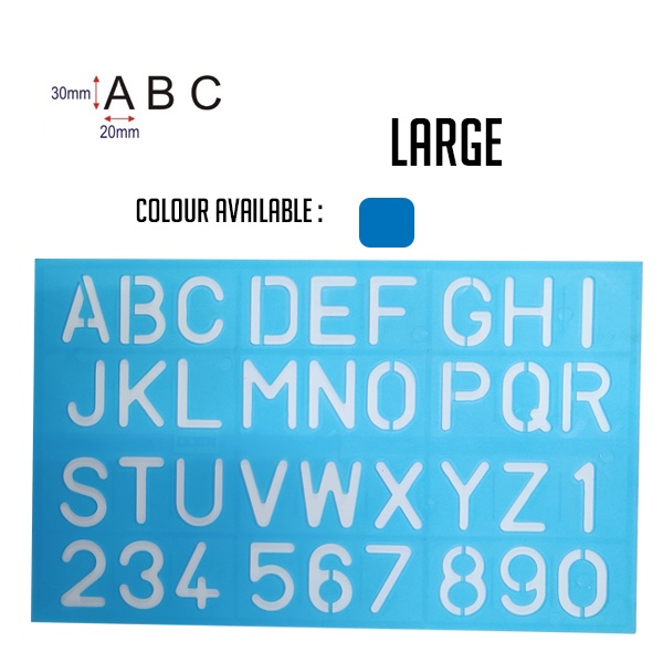 ABC Ruler (STENCIL ALPHABET) / Pembaris Abc - (1'pcs) | Shopee Malaysia