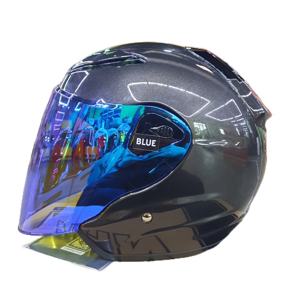 NHK Helmet R6 v2 Solid (Gunmetal Glossy) | Shopee Malaysia