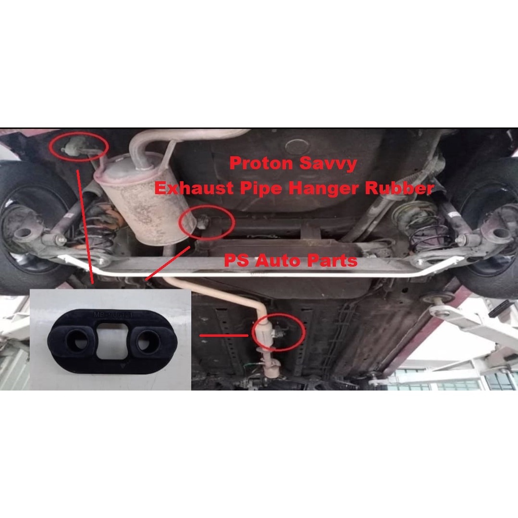 Proton Savvy Hanger Rubber Exhaust Pipe Inside / Middle Side - 1 Unit ...
