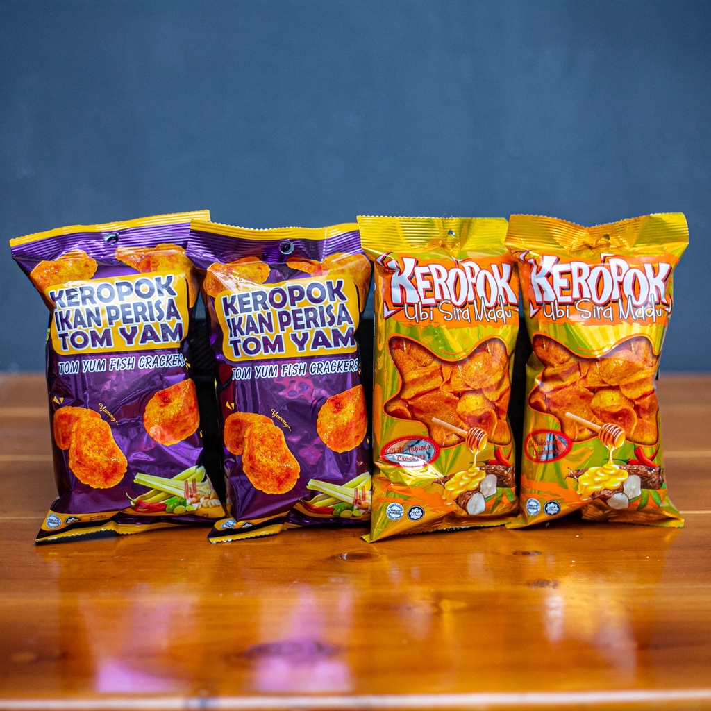 Keropok Ikan Tomyam/Ubi Sira Madu (Cap Menara) | Shopee Malaysia