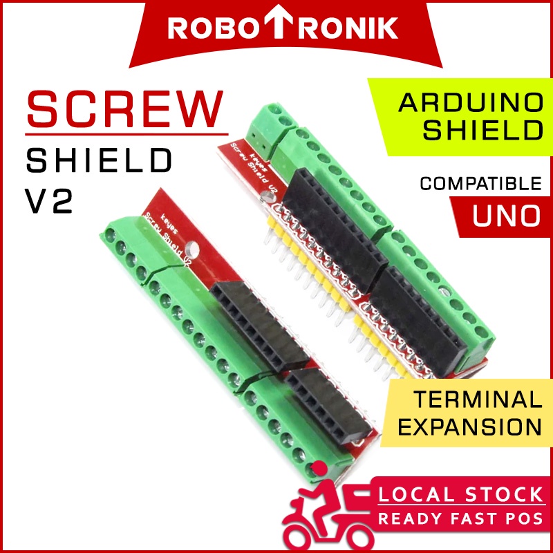 Screw Shield V2 - Terminal Expansion Board, Compatible Arduino UNO R3 | Shopee Malaysia