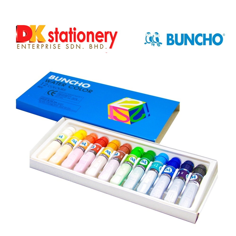 Buncho Water Color I 12 Colors 6CC | Shopee Malaysia