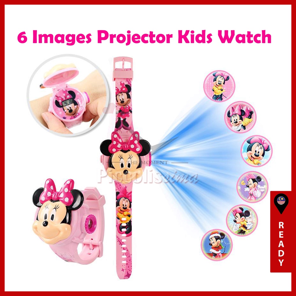 Projector Kids Watch with 6 images Jam Tangan Budak Jam Tangan Kanak ...