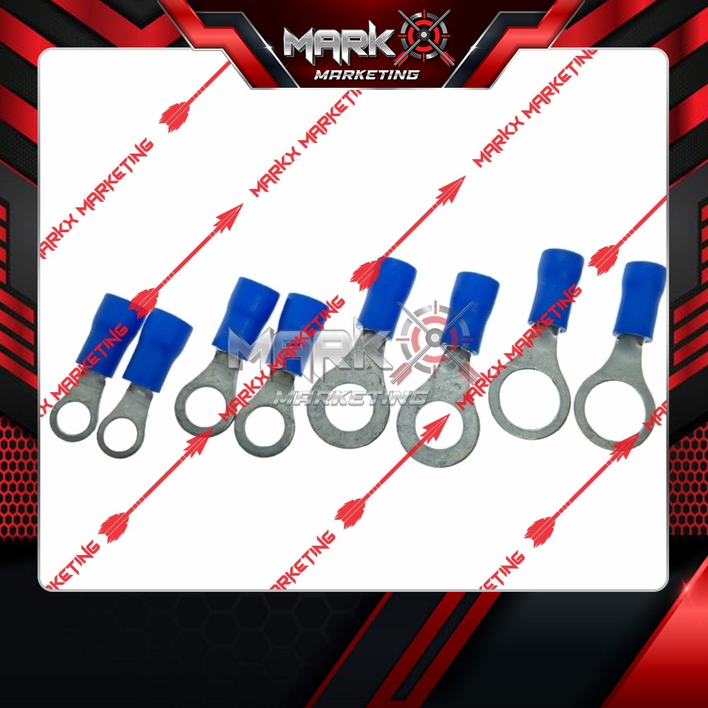 Taiwan RV Ring Blue Insulated Terminal Cable Round Lug Cable Wire Clip ...