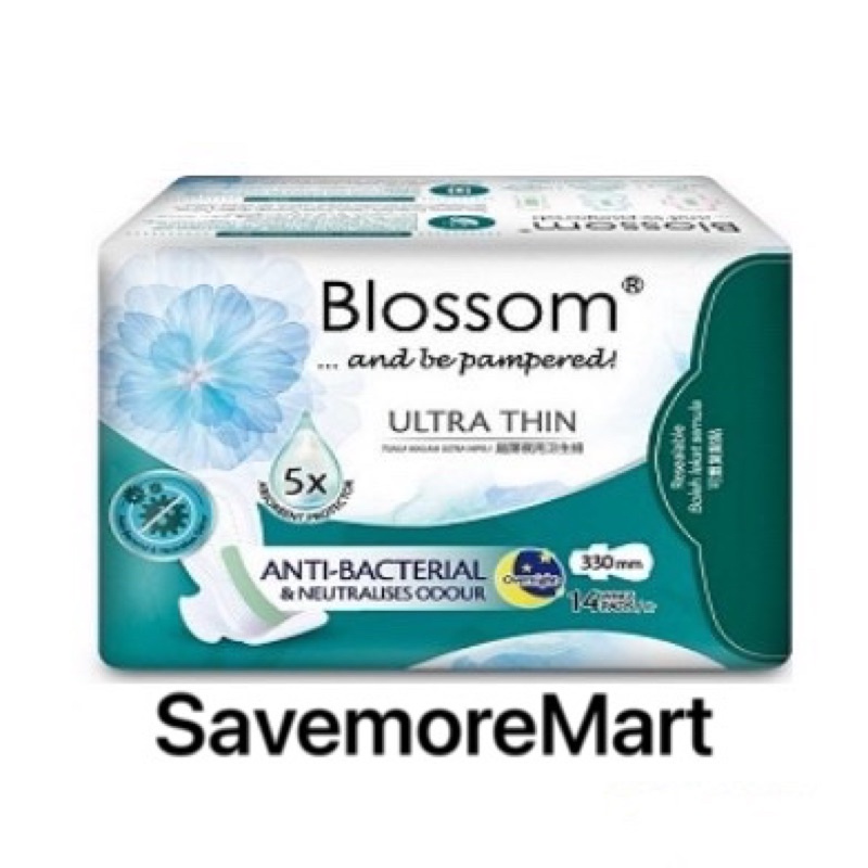 Blossom Ultra Thin/Mini Pad Anti-Bacterial&Neutralises Odour | Shopee ...