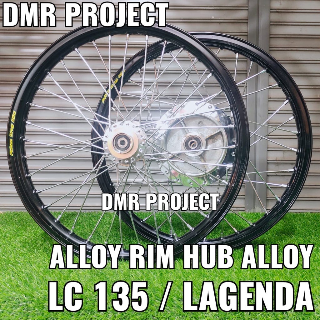 ALLOY RIM PNP LC135/SRL110/SRL115 1.40 X 17 COMPLETE SET (SIAP PASANG ...