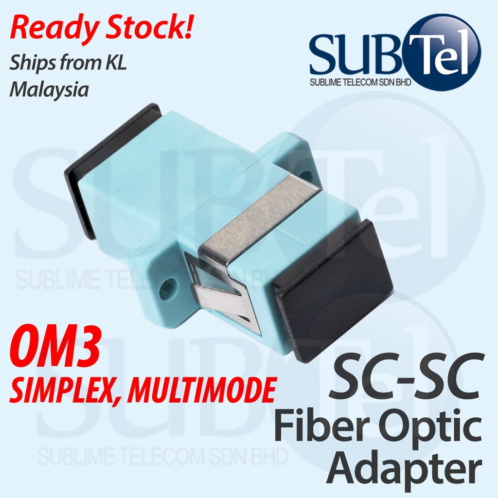 SC-SC MM Multimode Fiber Optic OM3 Adapter Coupler for Patch Panel For ...