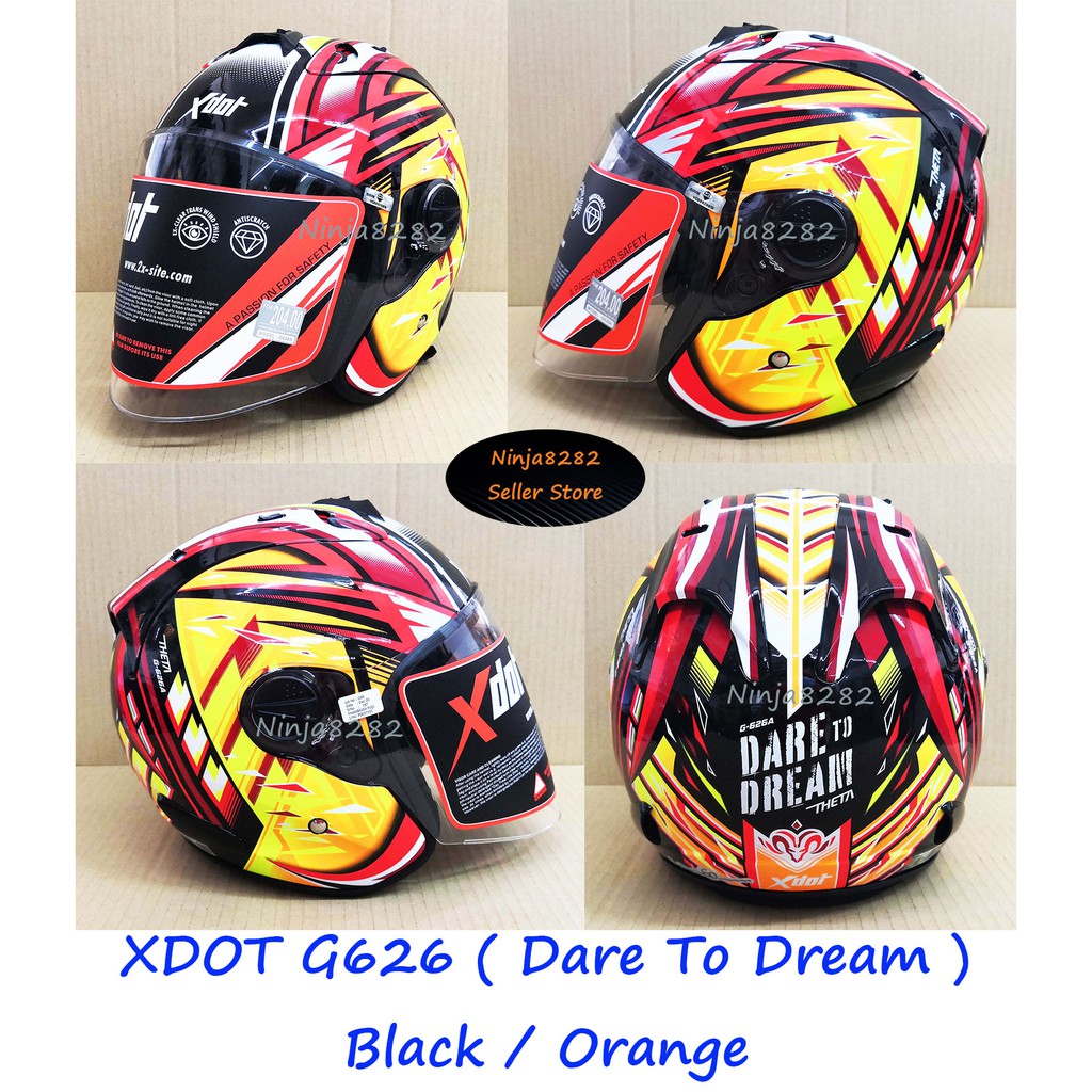 Xdot X-dot Helmet G626 - Dare To Dream ( L / XL ) BELL ARC TSR KYT ...