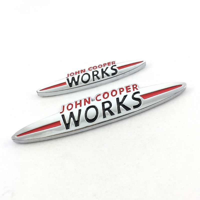 1 X Metal JOHN COOPER WORKS Logo Car Auto Rear Side Emblem Badge ...