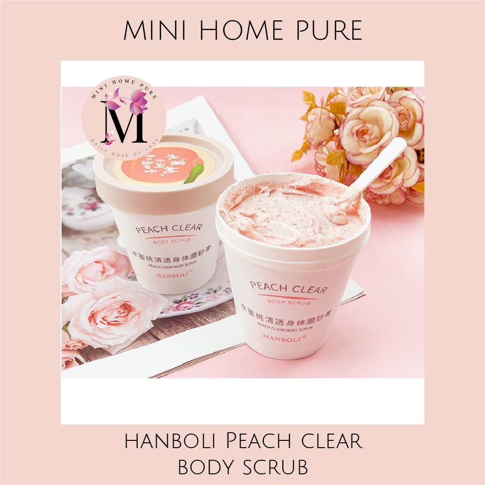 💕 100% ORIGINAL 💕 Hanboli Peach Clear Body Scrub Ice Cream | Shopee ...