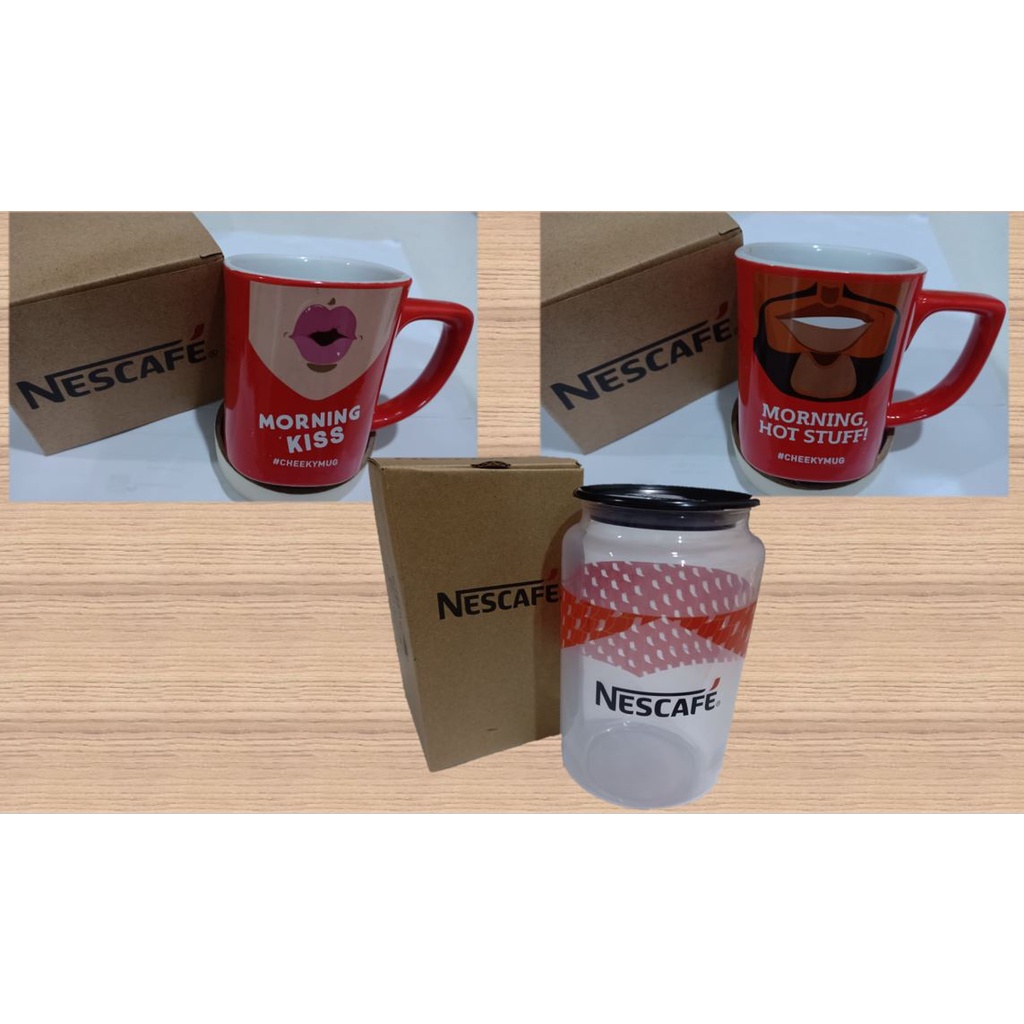 Nescafe Limited Edition Cheeky Mug/ Glass Container, | Shopee Malaysia