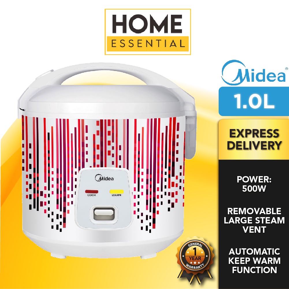 Midea 1.0L Jar Rice Cooker MR-CM1021 | Periuk Nasi | Shopee Malaysia