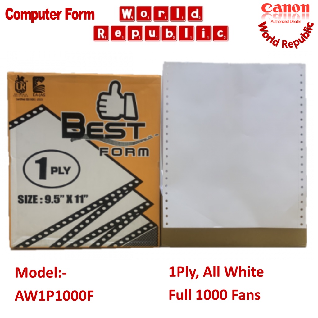 COMPUTER FORM - 1Ply | 2Ply | 2Ply2Up | 3Ply | 3Ply2Up | 300 Fans | 500 ...