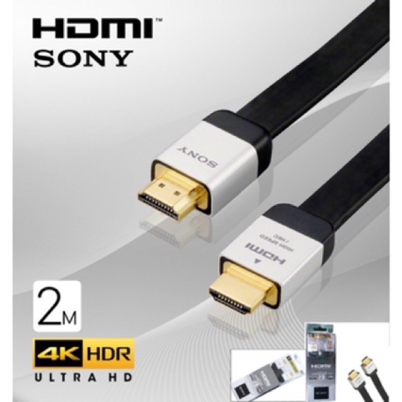 [Genuine] Sony flat hdmi connection cable 2m, 3m, 5m, 10m, genuine, good quality, cheap price ...