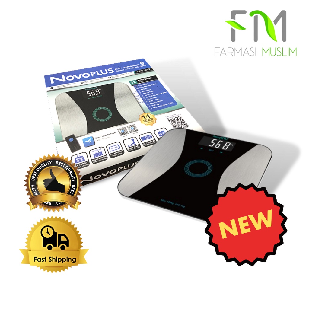 NovoPlus Body Composition Scale With Bluetooth (CF372BT) | Shopee Malaysia