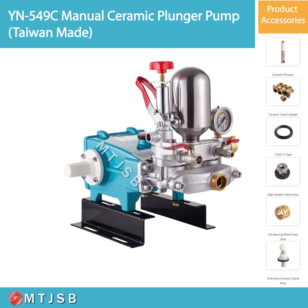 LIEBAO YN-549C Manual Ceramic Plunger Pump (Taiwan Made) PUMP ONLY | Shopee Malaysia
