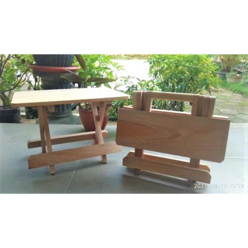 KAYU Wooden Folding Table/ Study Table/ laptop Table/* | Shopee Malaysia