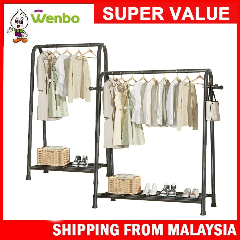 Wenbo U Shape Clothes Rack Clothes Hanging Rack Simple Coat Rack ...