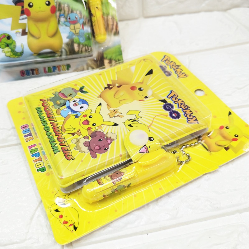 Notebook Set Cartoon Children Student Writing Book Pikachu Action ...