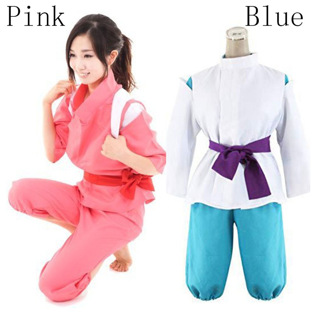 Spirited Away Cosplay Ogino Chihiro Costume Kimono Suit Anime Cosplay ...