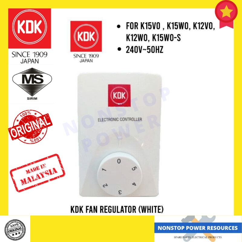 KDK Ceiling Fan Regulator 5 Speed Fan Control Electronic Regulator ...